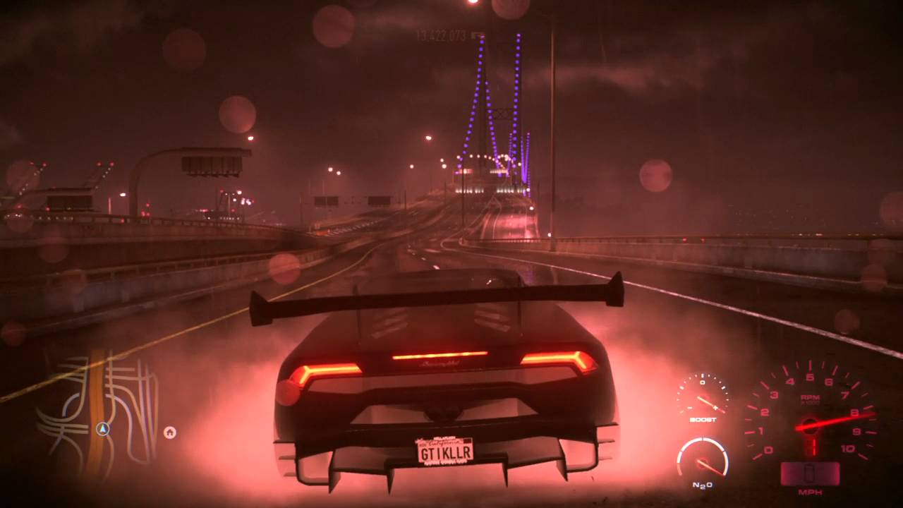 NFS 2015: Lamborghini Huracan bridge run - YouTube