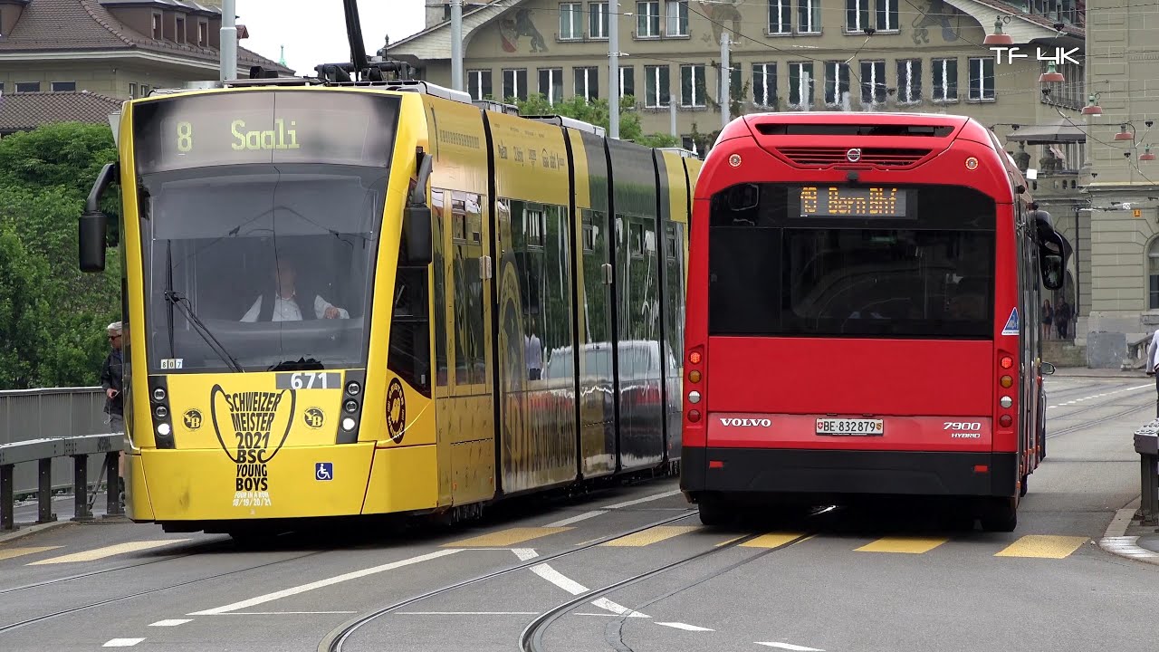 Tram Bern - Kirchenfeldbrücke - YouTube