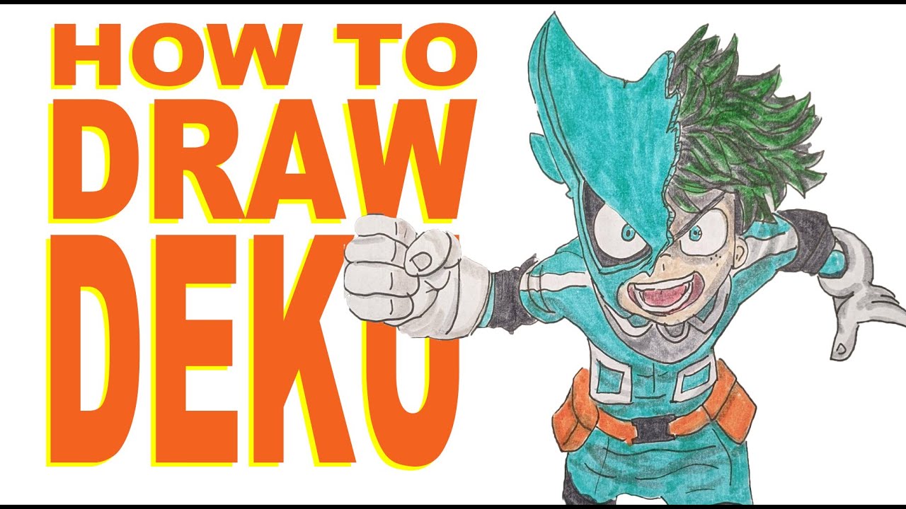 How to draw Deku (My Hero Academia) - YouTube