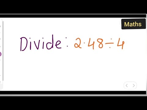 divide 2.48 ÷ 4 | how to divide 2.48 ÷ 4 - YouTube