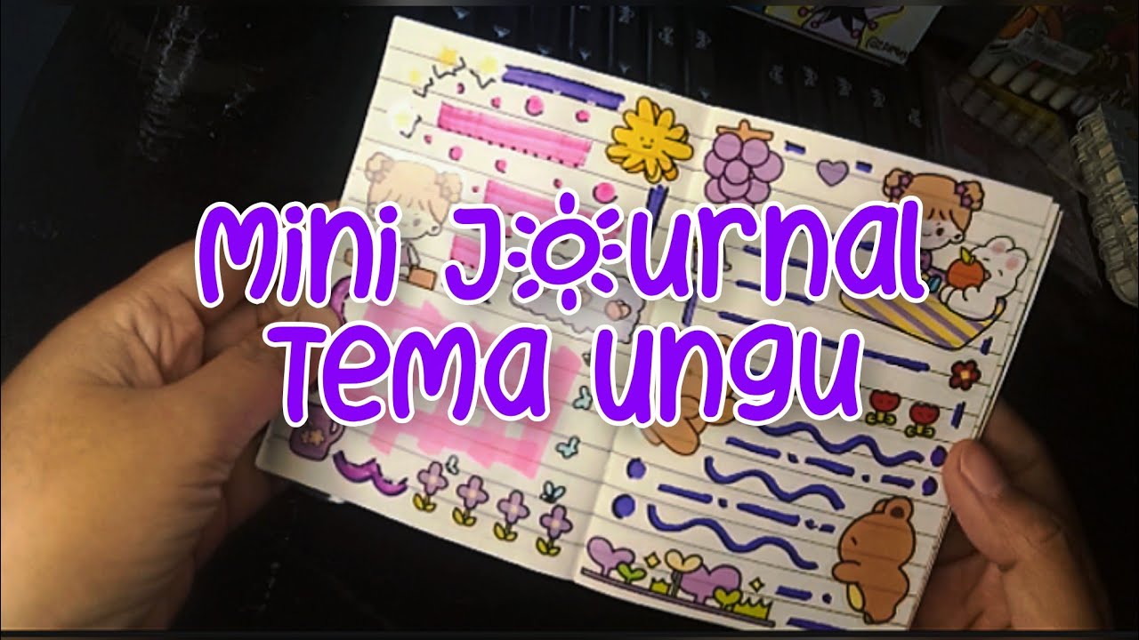 Mini Journal Tema ungu - YouTube
