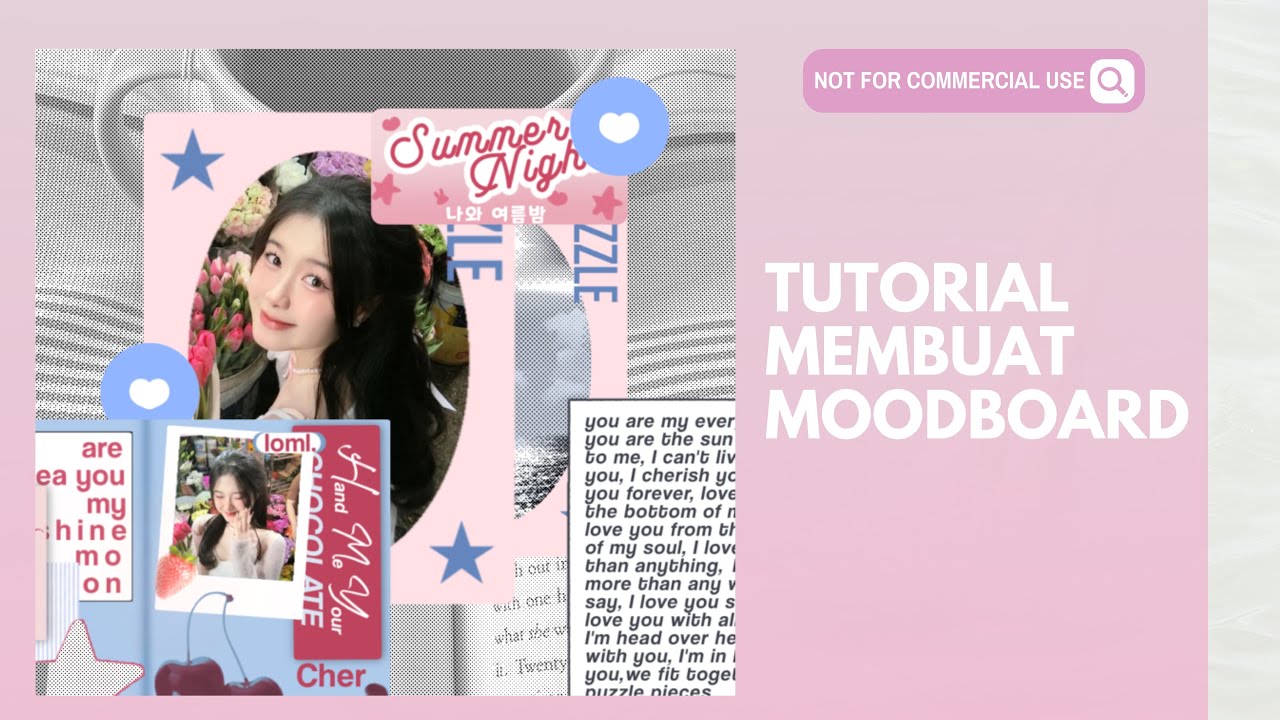 TUTORIAL MOODBOARD SIMPLE COCOK UNTUK PEMULA (IBIS PAINT X) - YouTube