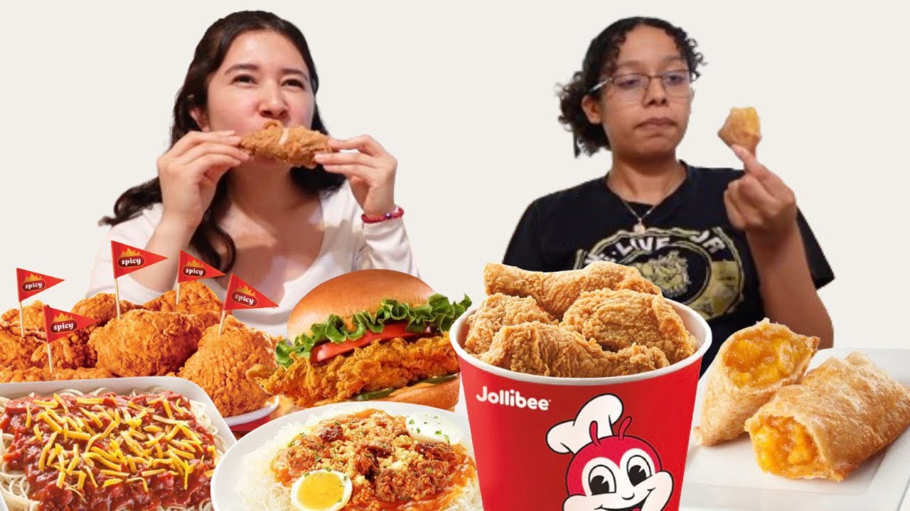 Trying JOLLIBEE for the first time + gossiping | Mini Mukbang - YouTube