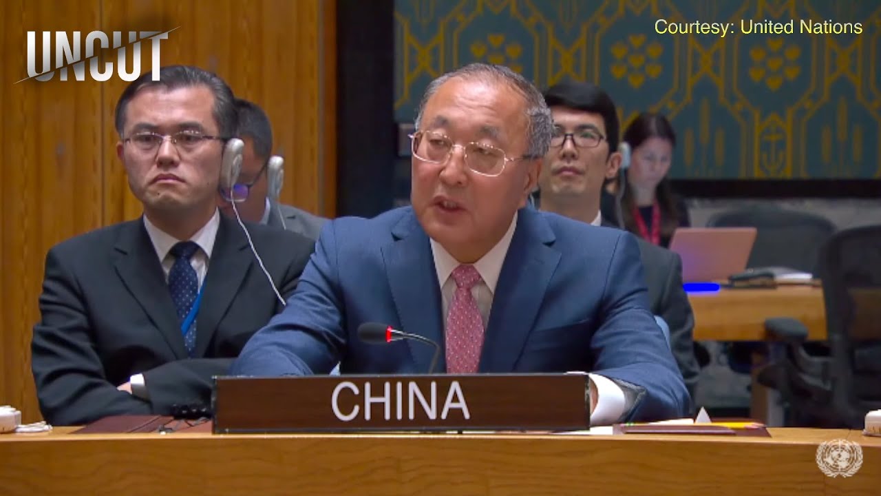 Chinese Statement In UNSC on Multilateralism #uncut - YouTube