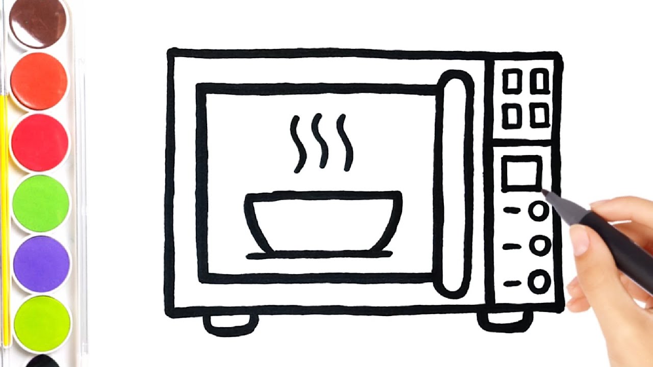 Microwave Drawing, Painting, Coloring 🎨🖌 for Kids and Toddlers with ...