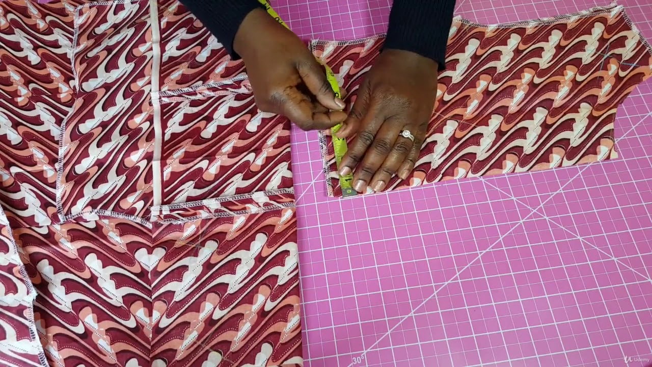 How to Make 6 Piece Dress without Patterns - Freehand Sewing : Prepping ...