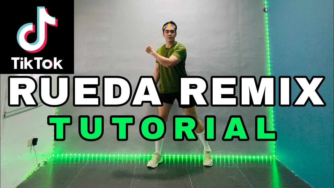 RUEDA REMIX|TIKTOK STEP BY STEP DANCE TUTORIAL|DANCE GURU - YouTube