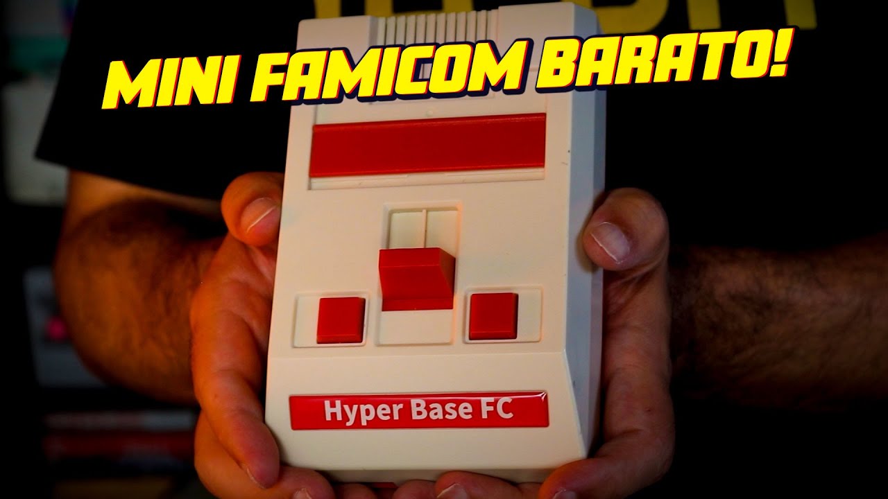 Um Mini Famicom BARATO Com Cartucho de 53 Mil Jogos! Hyper Base FC ...