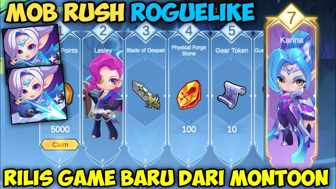 MOBA BARU DARI MONTOON !! MOB RUSH MIYA STUDIO'S ROGUELIKE | GAMEPLAY MOB RUSH ROGUELIKE BETA ...