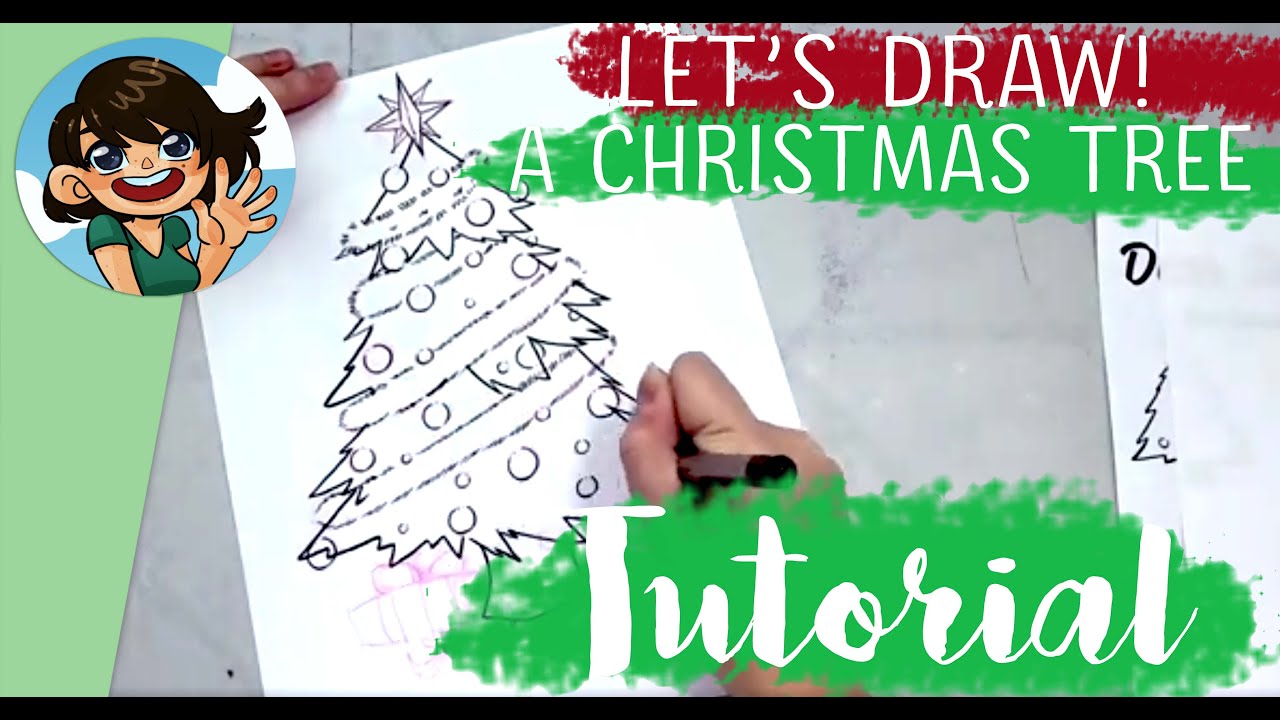 🎄How to Draw a Christmas Tree🎄 - YouTube