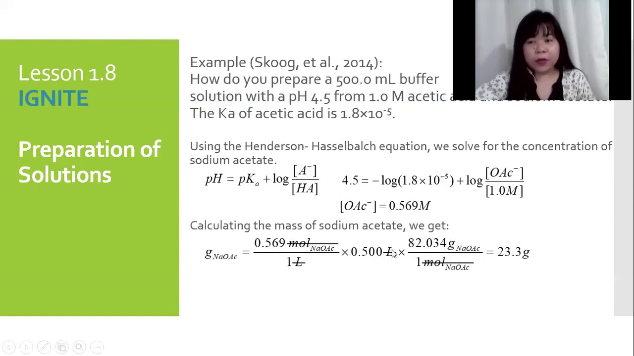 Calculations in Analytical Chemistry - Preparation of Solutions and ...