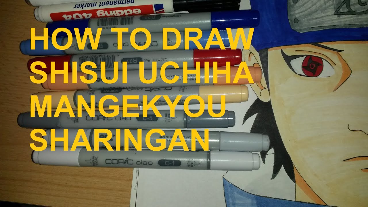 How To Draw Shisui Uchiha39s Mangekyou Sharingan Step By