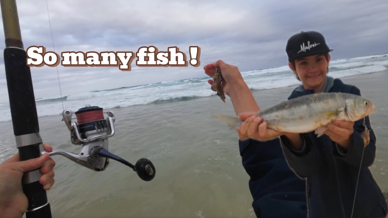 Surf Fishing For Australian Salmon In Beach Gutters - How To catch ...