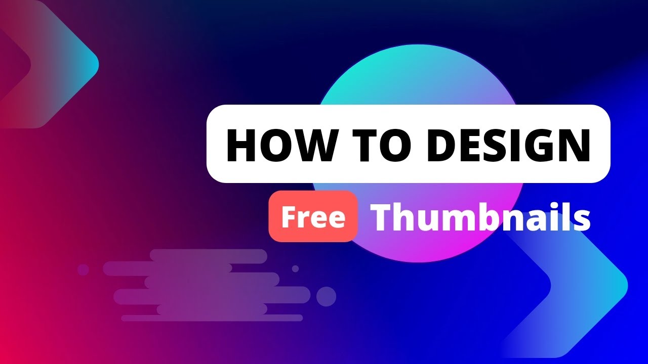 How to Design Free Thumbnails - YouTube