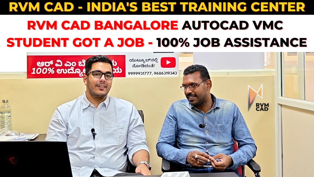 RVM CAD Bangalore Student Got a Job | Autocad & VMC | CAD Design & CNC ...