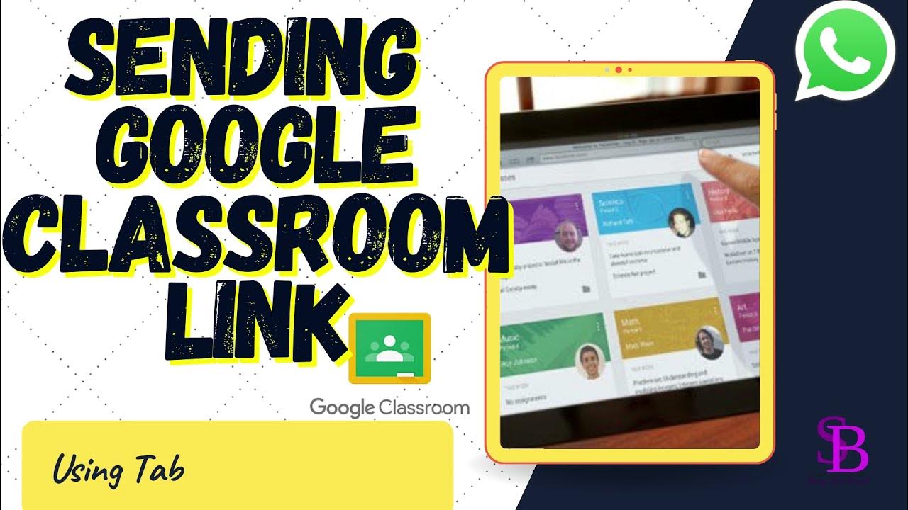 How to Send Google Classroom link to WhatsApp Group - YouTube