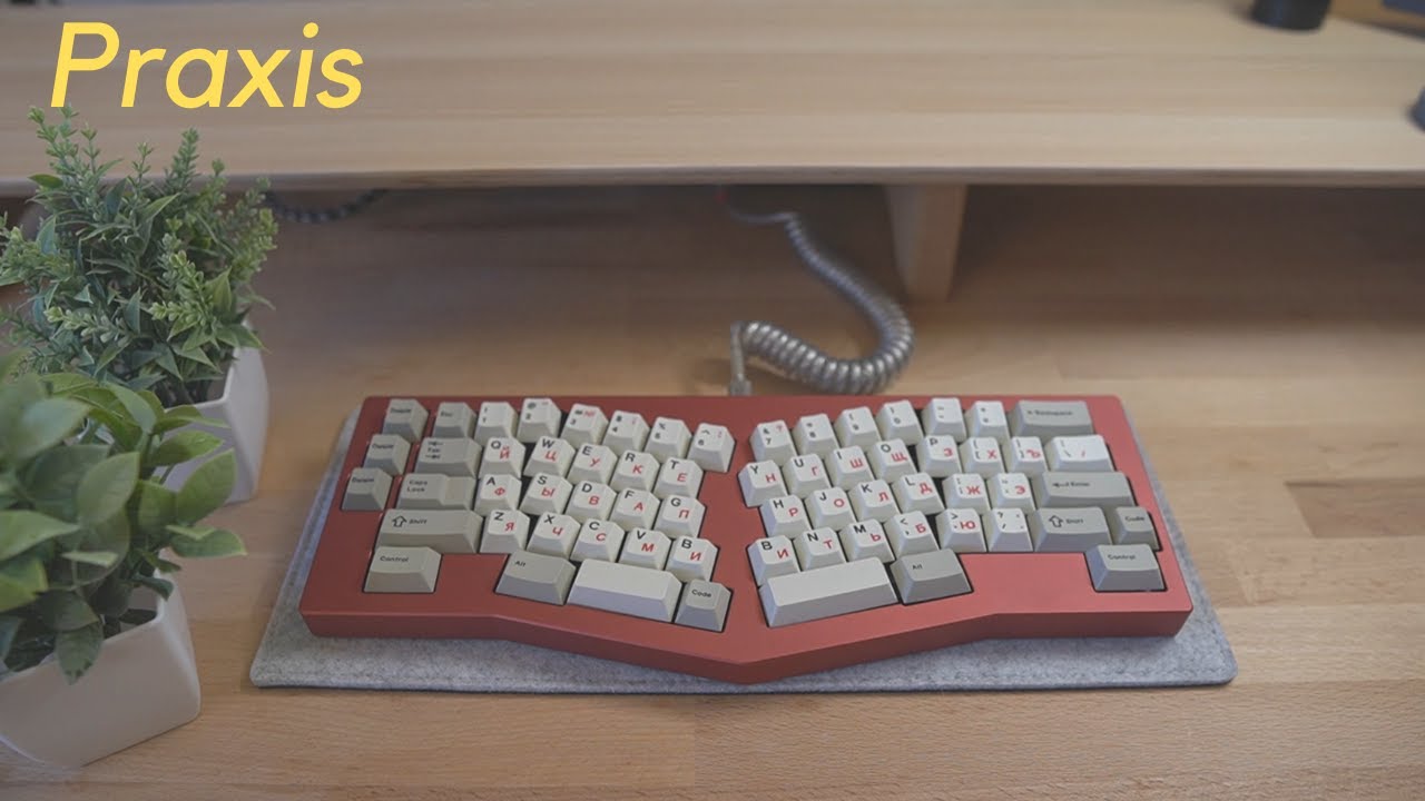 Praxis Alice Keyboard Typing Sound Test - YouTube