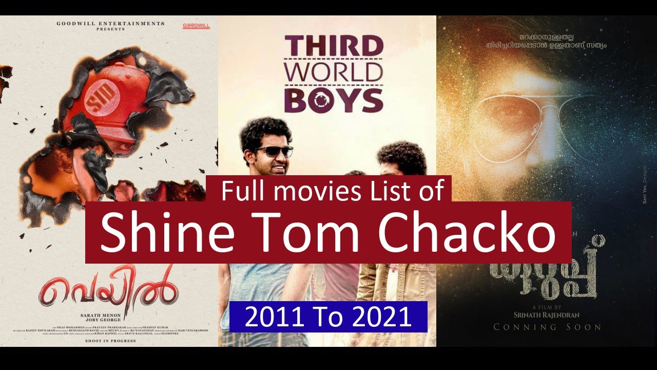 Shine Tom Chacko Full Movies List | All Movies of Shine Tom Chacko ...