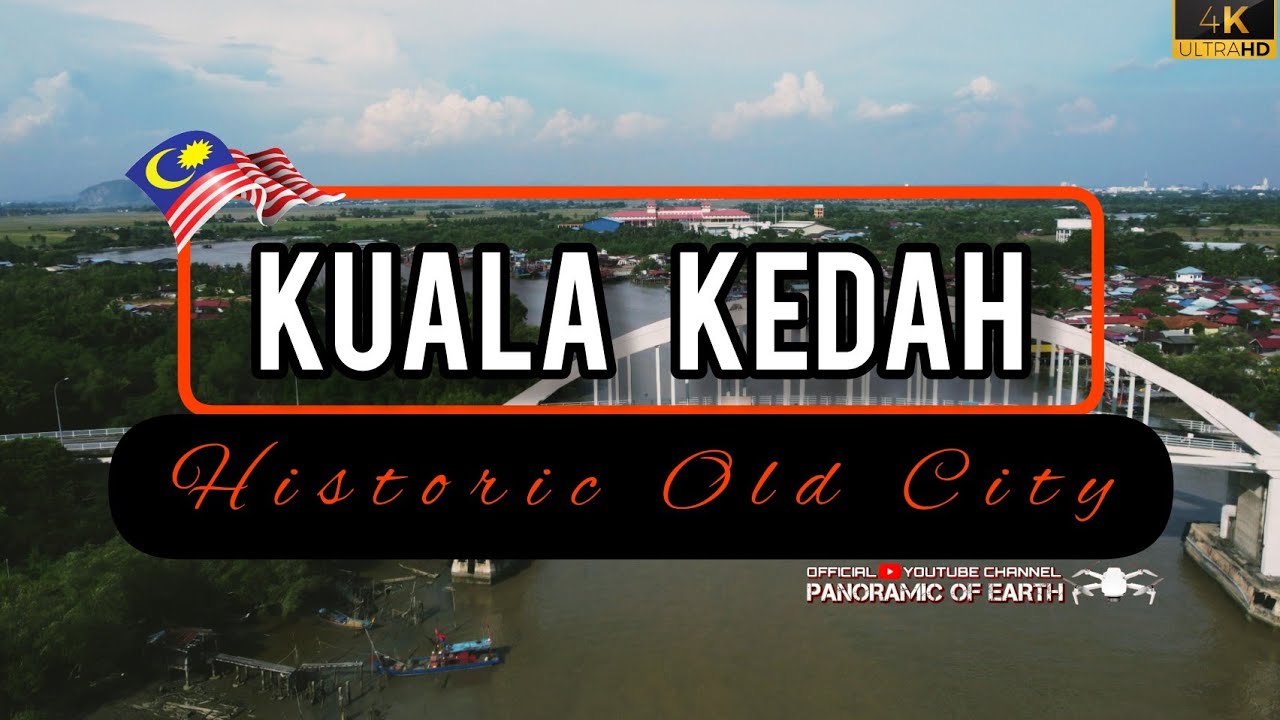 Dji / Kuala Kedah / Historic Old City / Kedah / Malaysia / 4K Ultra HD ...