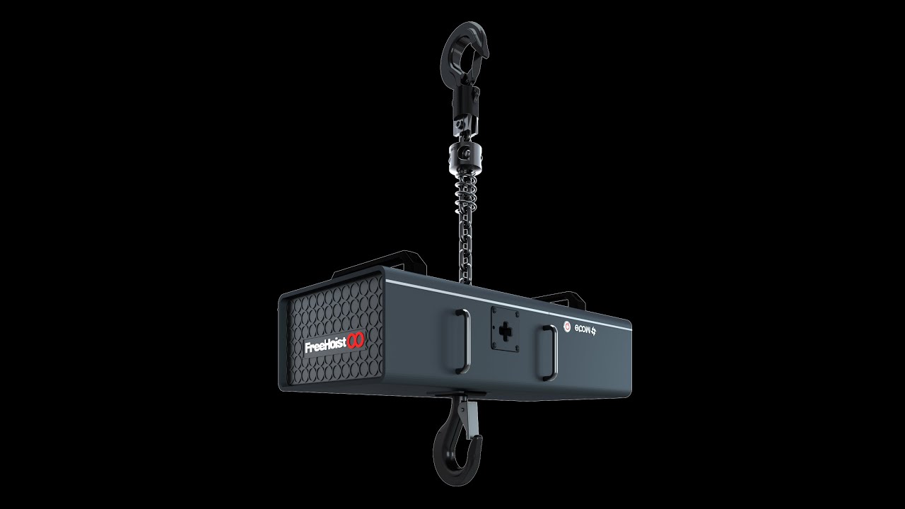 Mode 611-freehoist electric chain hoist setup in Theatre. - YouTube