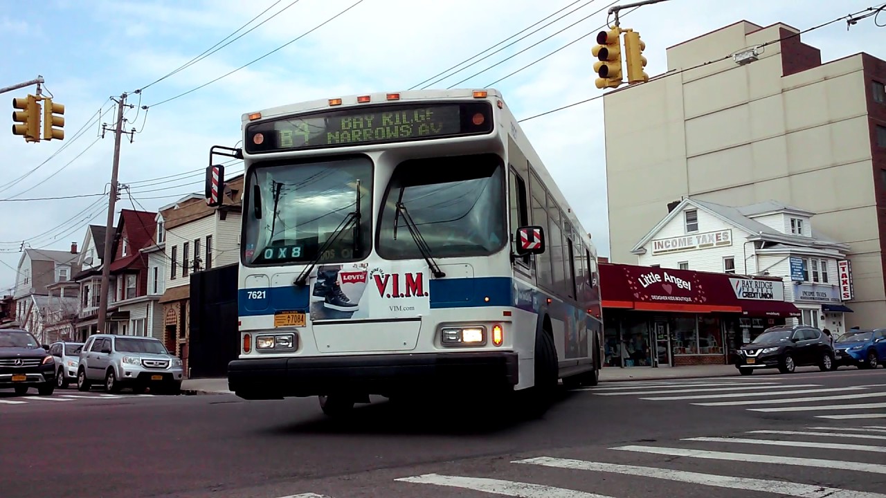[MTA]: Bay Ridge / Narrows Av Bound 2003 Orion VII Old Gen CNG [#7621 ...