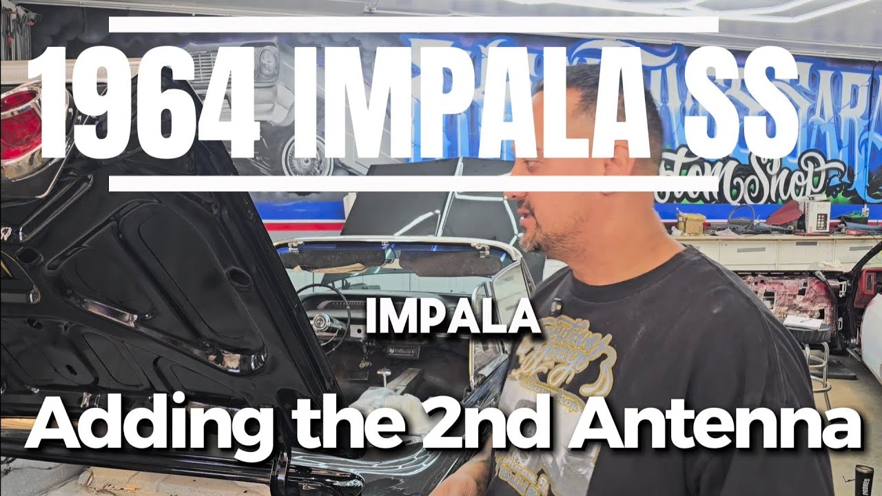 Adding a second antenna on a 1964 Impala - YouTube