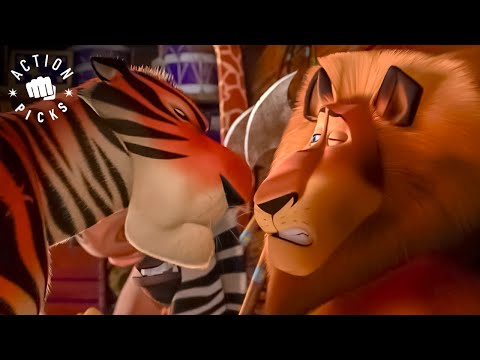 The Zoo Crew Join the Circus (Full Scene) | Madagascar 3