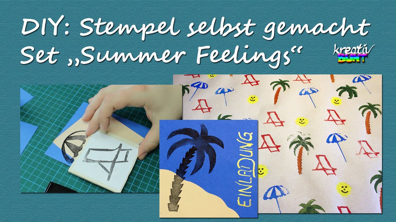 DIY: Stempel aus Moosgummi für Karten, Pocketletter, Scrapbooking ...