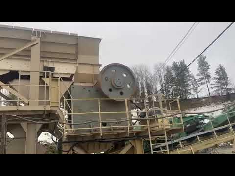 Щековая дробилка РЕ 750/1060, Вибрационный питатель ZSW 590/110, MSLQ, Дробит - Родимая - YouTube