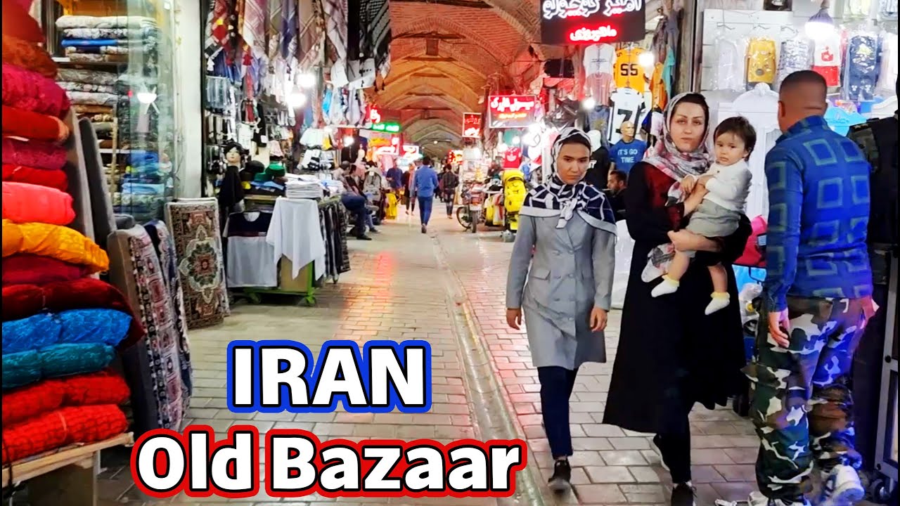 Walking tour of old bazaar in Mashhad | Iranian shopping | Iran 2022 ...