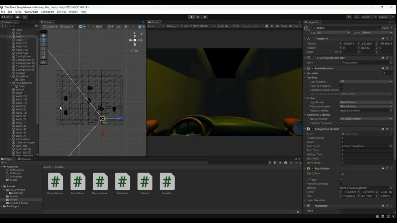 Unity Setup Projects 012 The Ride (Dark Ride) - YouTube