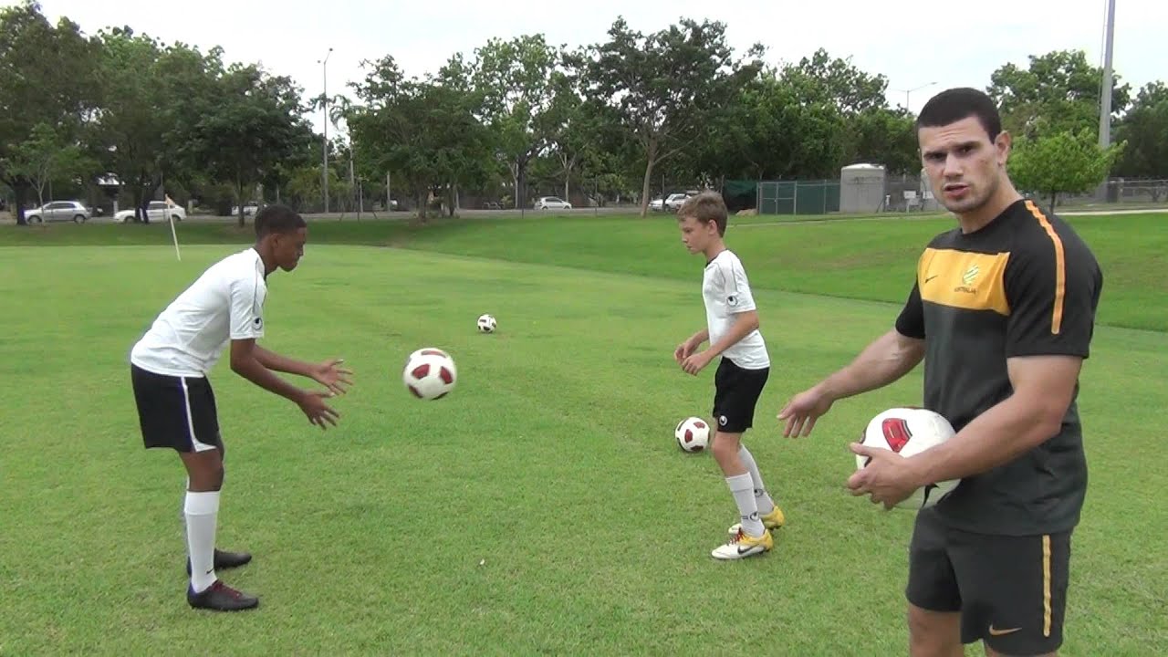 1st Touch Instep - YouTube