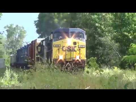 CSX Q621 in Adams NY...7-24-2018 - YouTube
