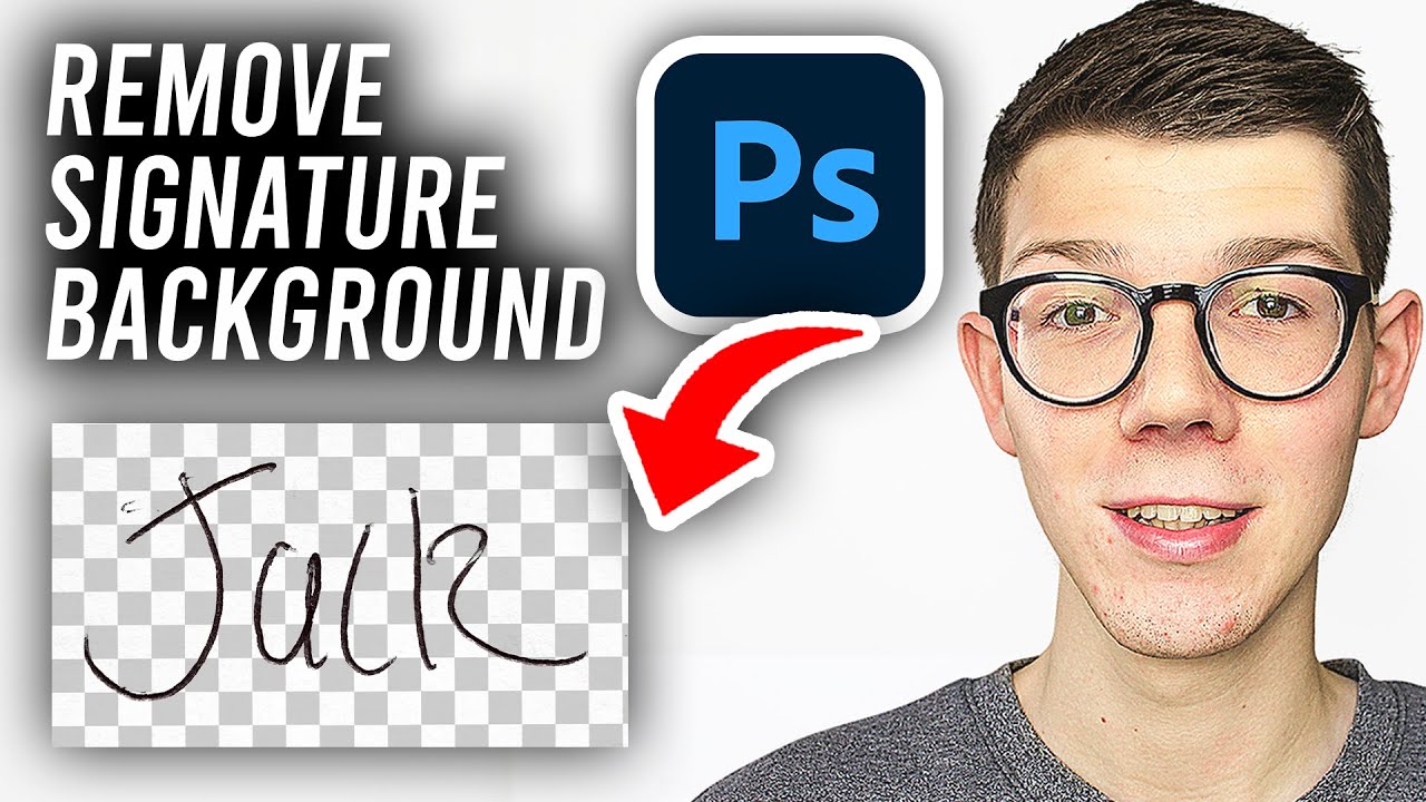 How To Remove Signature Background In Photoshop - Full Guide - YouTube