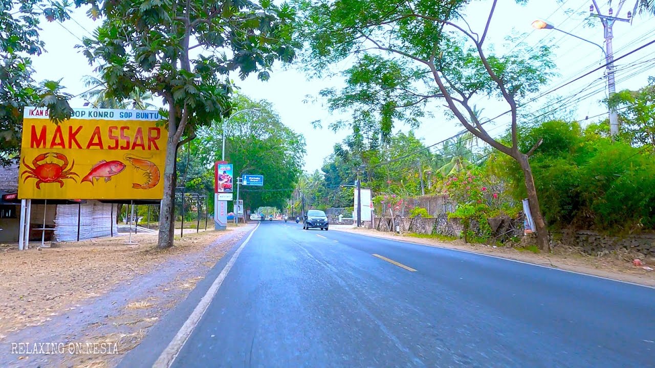 TOUR ON RURAL VULLAGE ROAD TOURIST AREA OF THE ANYER BEACH, SCENIC AND ...