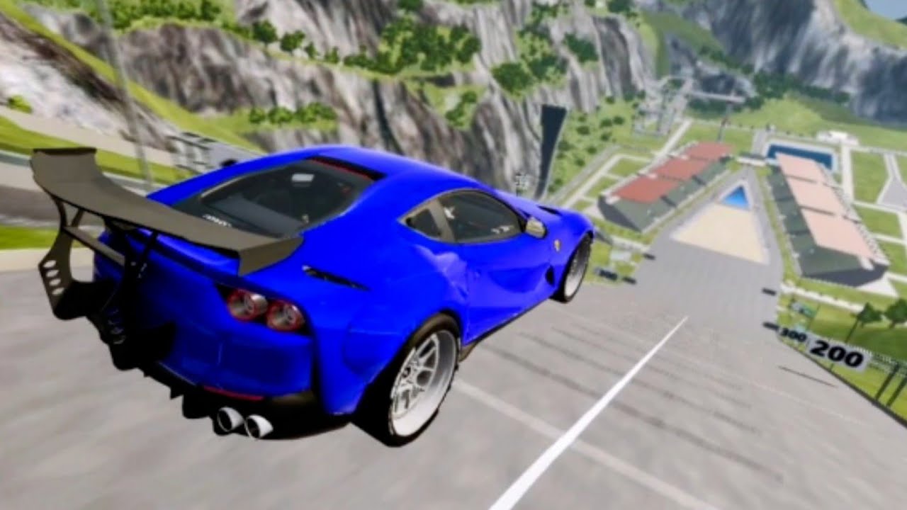 Big Ramp Jumps With Ferrari Cars #6 | Big Ramp Jumps With Expensive ...