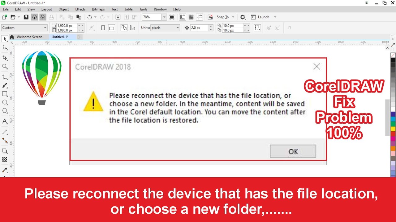 Please reconnect the device that has the file location, oг choose a new ...