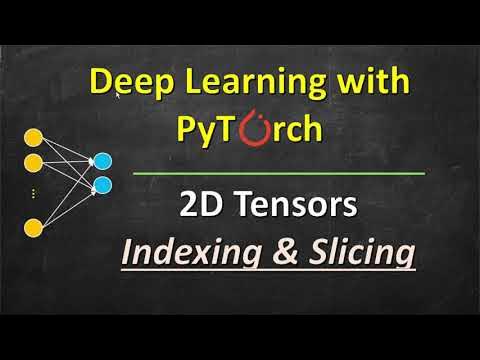 Indexing and Slicing in 2D Tensors | Deep Learning with PyTorch - YouTube