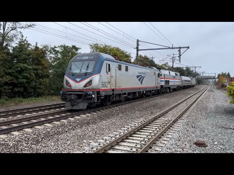 Amtrak Trains @ T.F Green Airport w/ Equipment Move. - YouTube