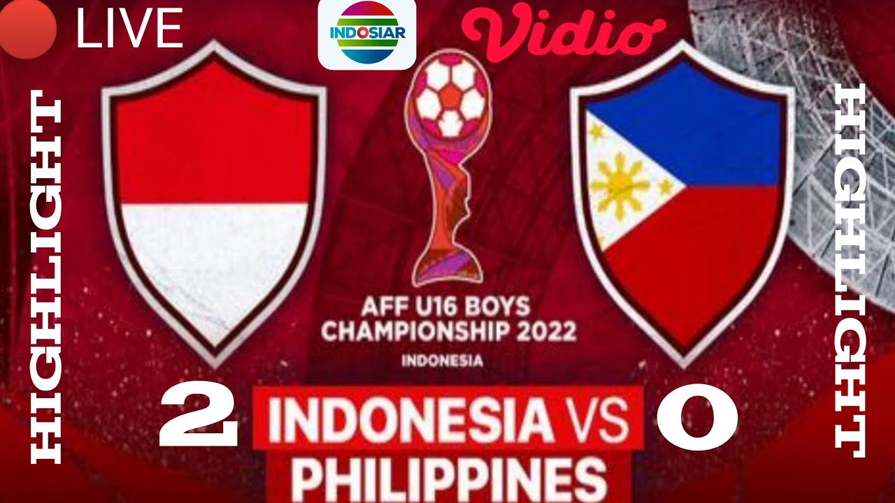 highlight timnas indonesia u16 vs Filipina u16 2-0 - piala aff u 16 2022 - YouTube