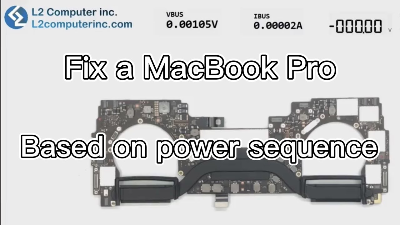 Let's fix a macbook pro 2017 A1706 no power based on the power sequence ...