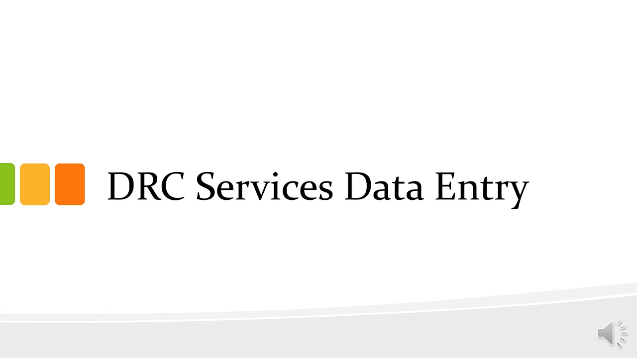 BPMS- DRC Services Data Entry - YouTube