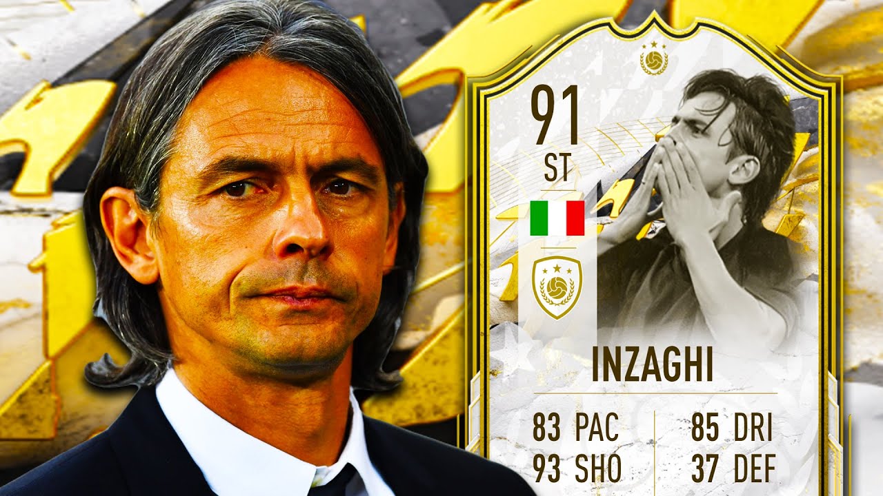 FILIPPO ⭐91 ICON MOMENTS INZAGHI PLAYER REVIEW - FIFA 22 ULTIMATE TEAM ...