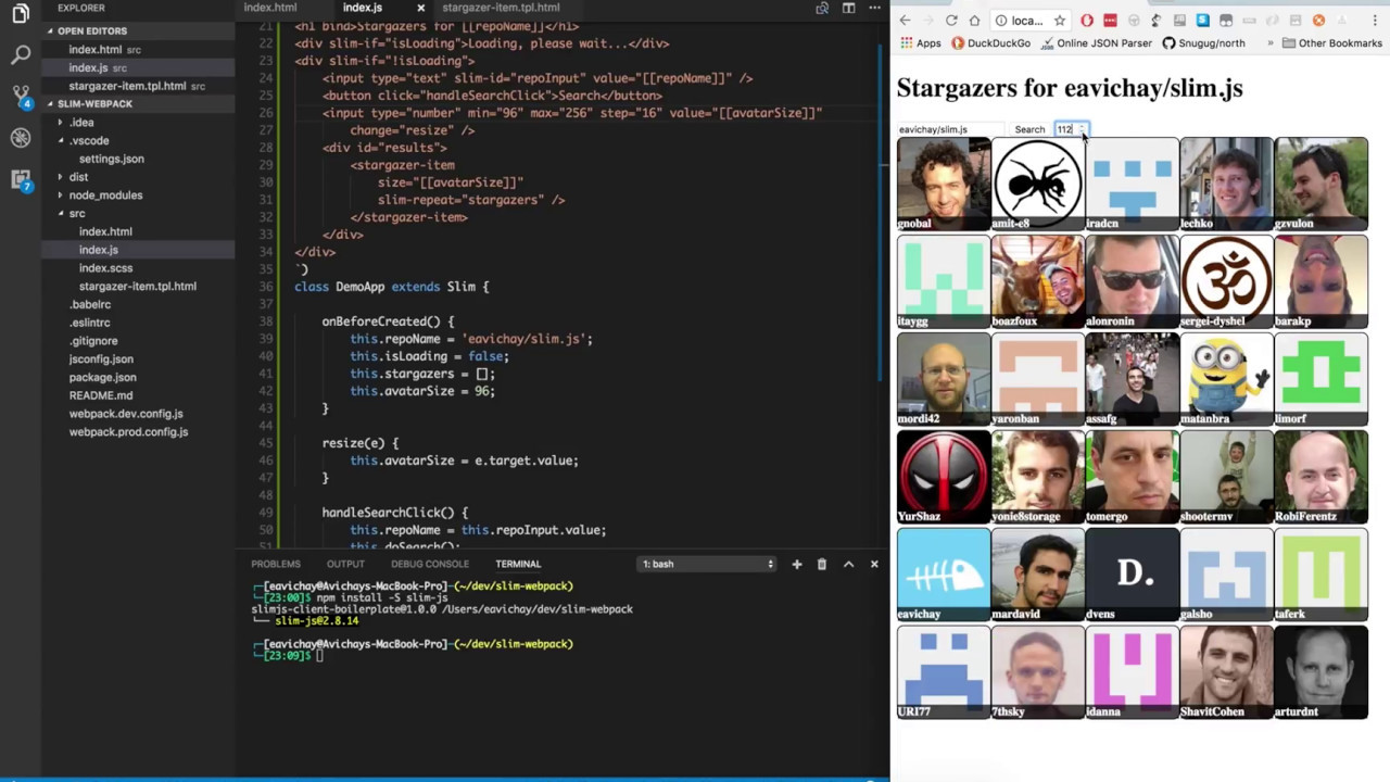 slim.js demo - YouTube