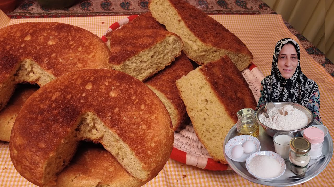 IRAN Famous Bread Recipe - Kalan Bread - cooking vlog - YouTube