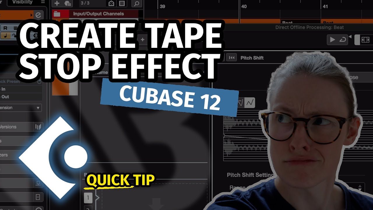 CREATE TAPE STOP EFFECT | Quick Tip Cubase 12 - YouTube