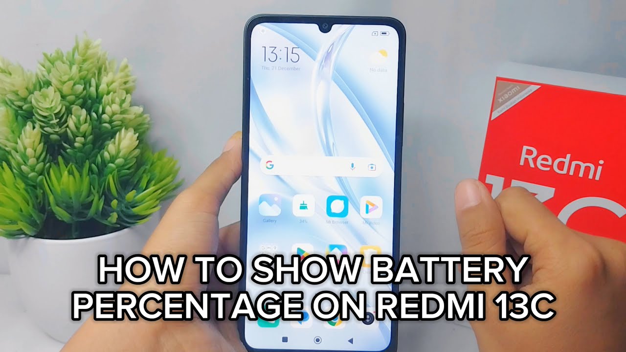 How To Show Battery Percentage On Redmi 13c - YouTube
