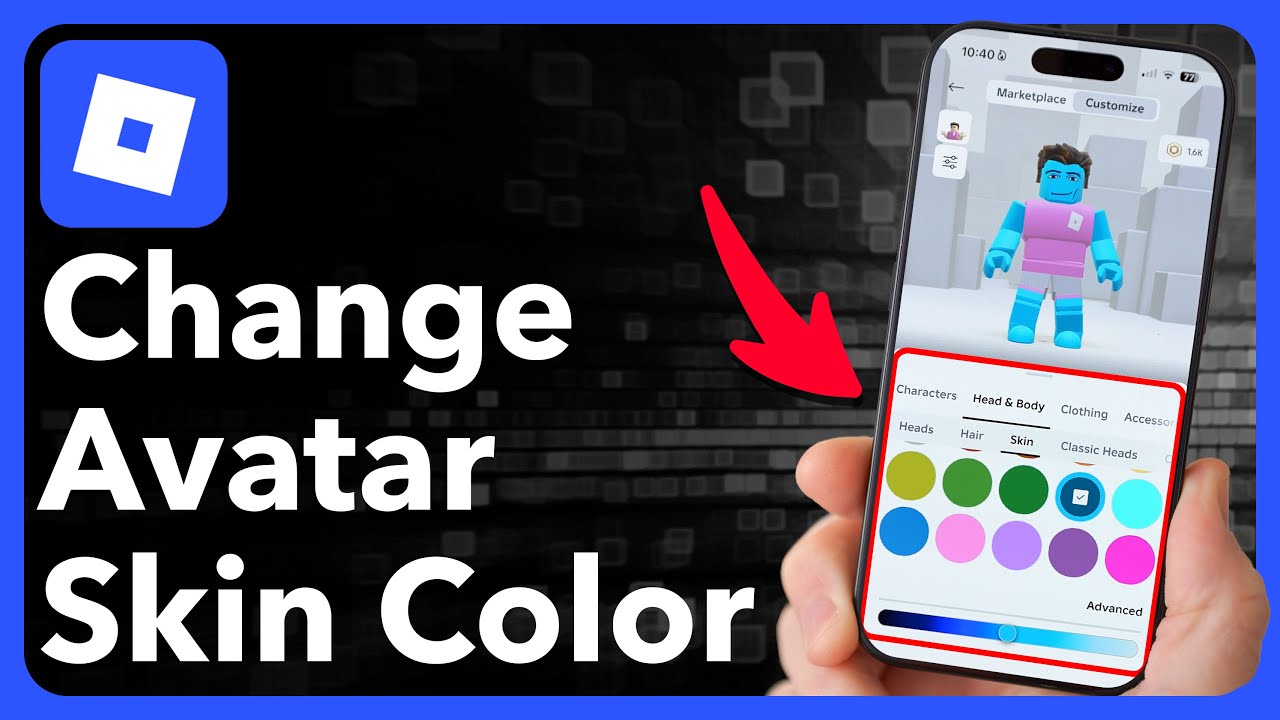 How To Change Roblox Avatar Skin Color - YouTube