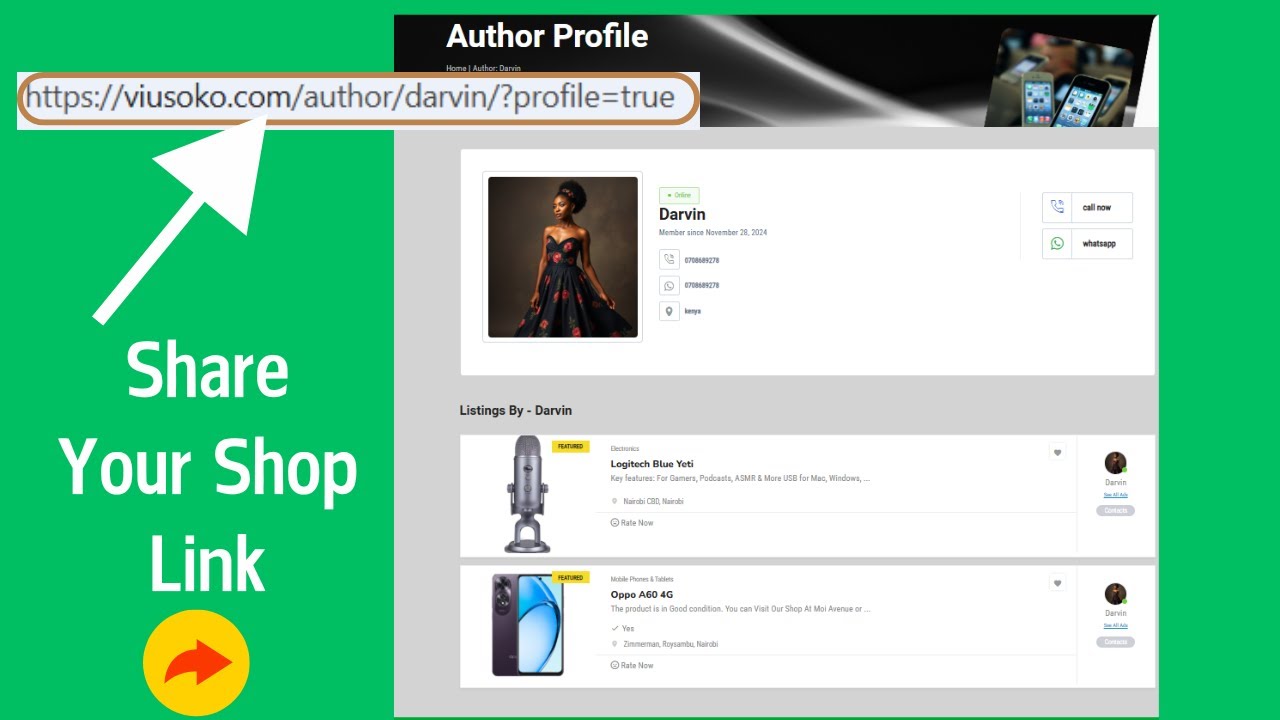 How To Share Your Shop Link In Social Media - YouTube