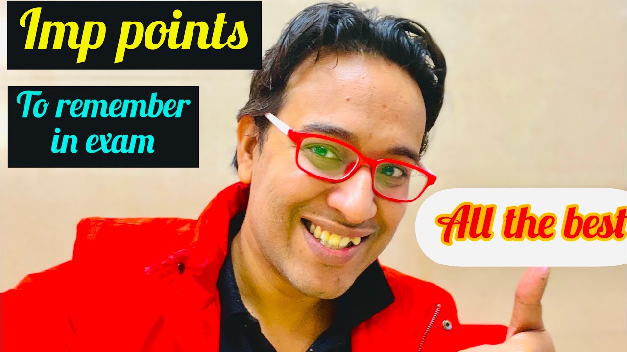 Imp points for exam #jee #jeemains #pw #pwmotivation #ppt #splpj3135 - YouTube